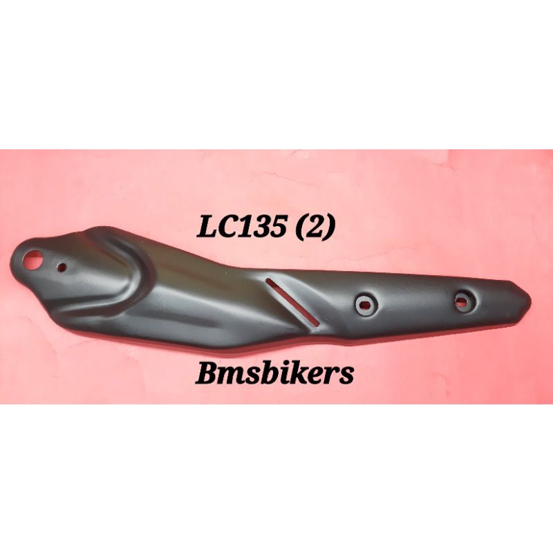 LC135 SILENCER PROTECTOR (BLACK),MUFFLER PROTECTOR (CHROME) | Shopee ...