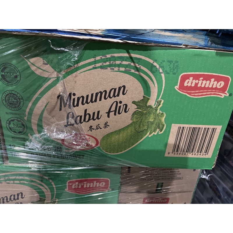 DRINHO MINUMAN AIR KOTAK 1 LIT X 12 PACK BUNGA/LYCHEE /SOYA BEAN/WINTER ...