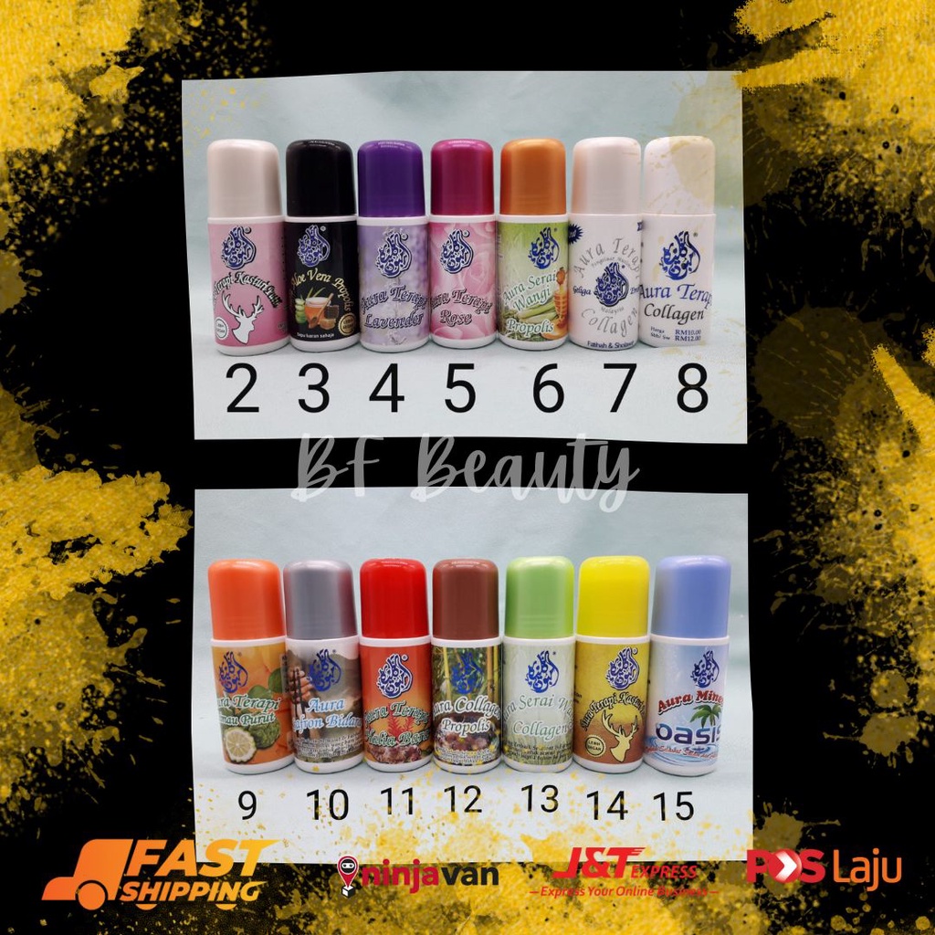 [FAST SELLING] AURA TERAPI ROLL-ON [LOGO BIRU] GELIGA EMBUN || LIMITED ...