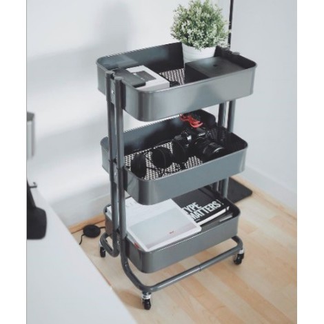 3 Tier Multifunction Trolley Storage Rack 三层多功能推车置物架 | Shopee Malaysia