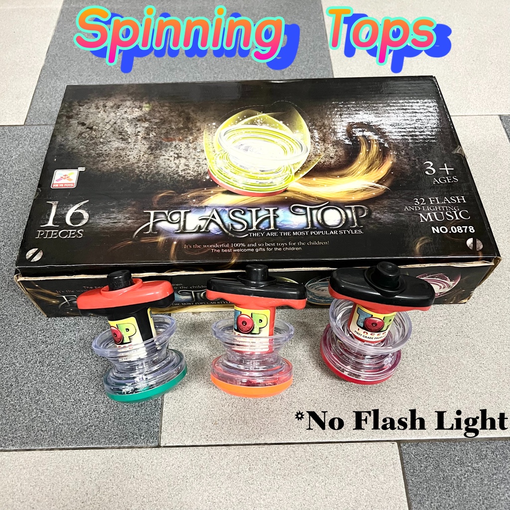 Kids LED Gasing Spinning Tops | Light Music Flashing Gyroscope Spinner ...