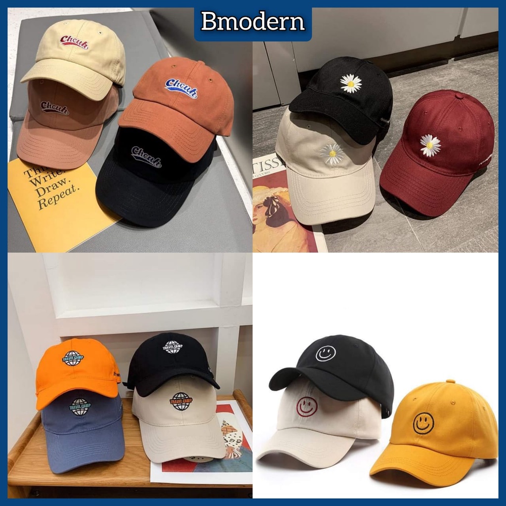 Fashion Casual Baseball Cap Adjustable Unisex Korea Style Topi Lelaki ...