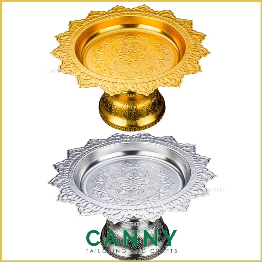 Dulang Hantaran Bulat Gold Silver 1 SET / DULANG HIASAN BUAH BULAT ...