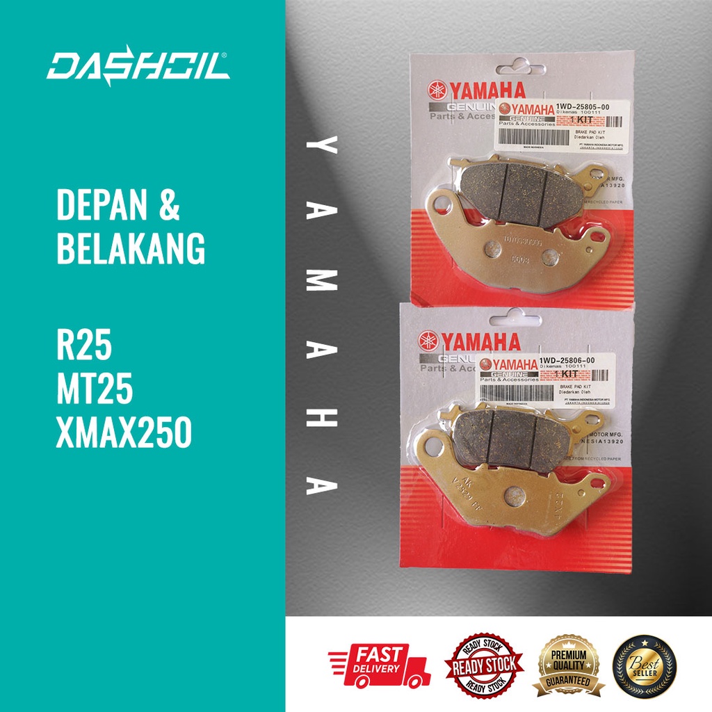 [READY STOCK] YAMAHA R25 MT25 XMAX250 DISC BRAKE PAD FRONT & REAR / R25 ...