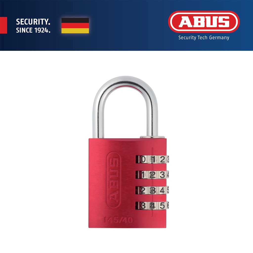 Abus 145/40 40mm Aluminium Combination Padlock With Resettable Code ...