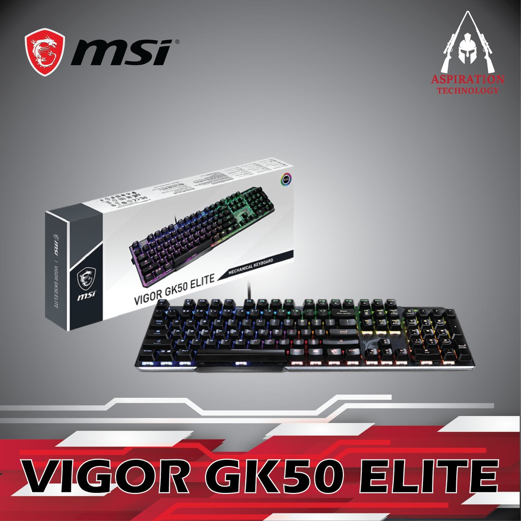 MSI VIGOR GK50 LOW PROFILE GAMING KEYBOARD | Shopee Malaysia