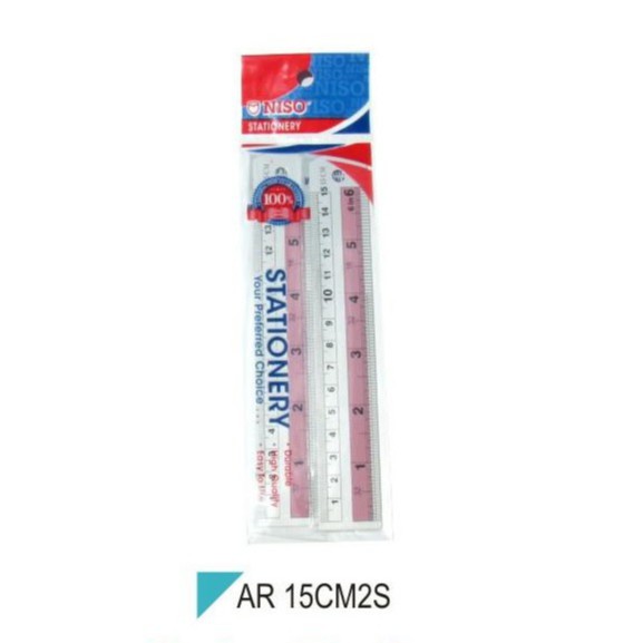 Niso Aluminium Ruler 15cm ( 2 In 1 ) | Shopee Malaysia