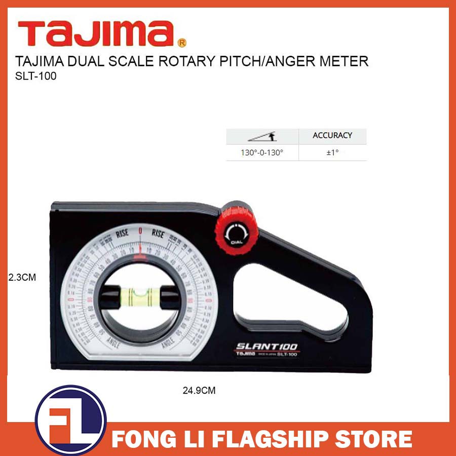 TAJIMA SLANT-100 DUAL-SCALE ROTARY PITCH/ANGLE METER | Shopee Malaysia