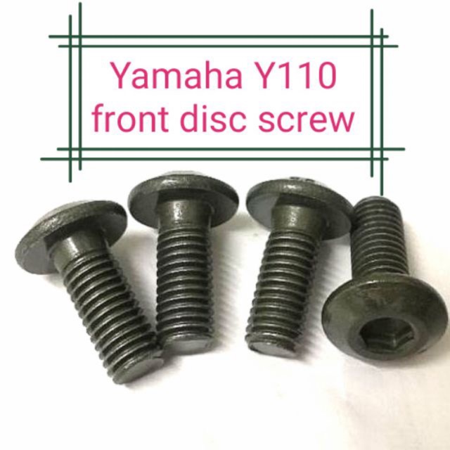 Disc Plate Screw Bolt Piring skrew (Front / Rear) Depan Belakang Yamaha ...
