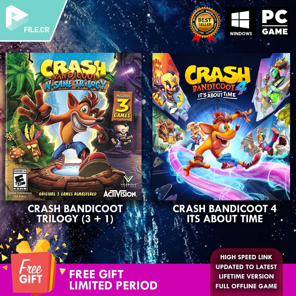 CRASH BANDICOOT Full Collections 1997 - 2022 [LIFETIME] [𝐏𝐂 GAME ...