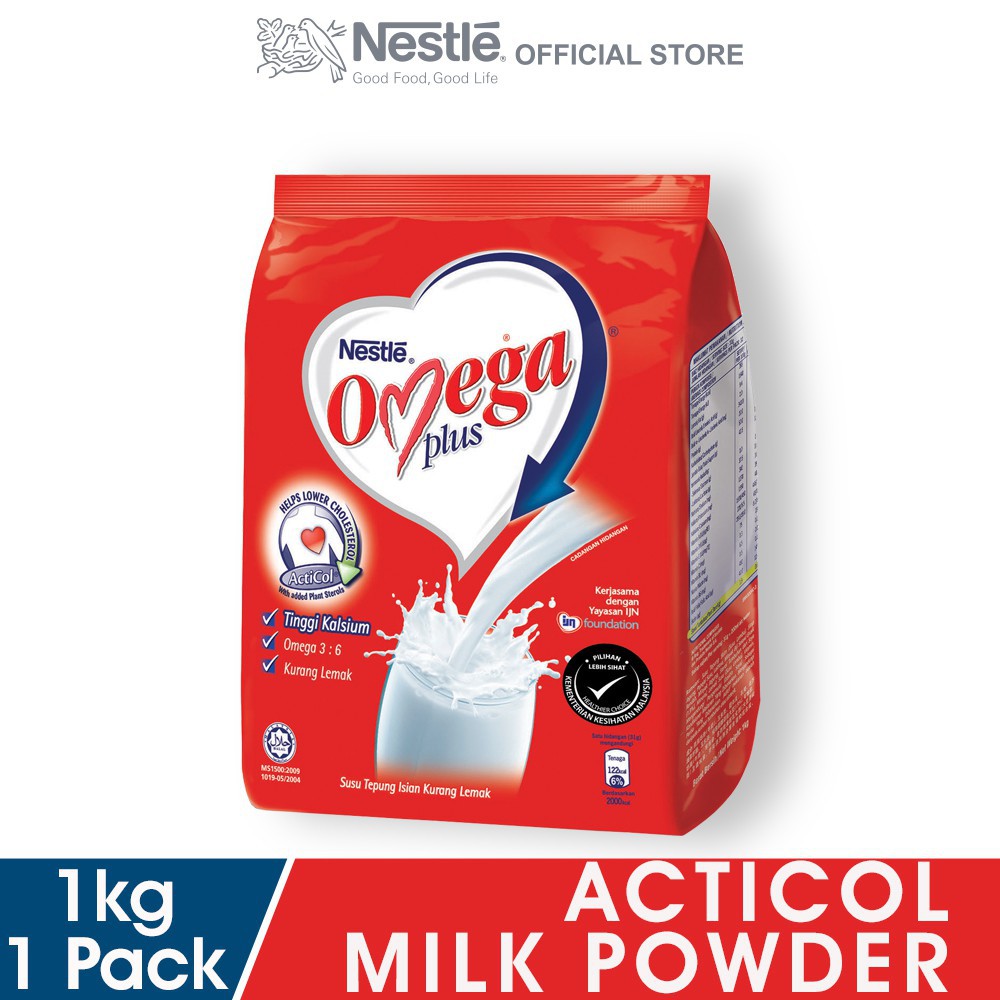 🔥🔥[READY STOCK] Nestle Omega Plus Milk Powder (1kg) | Shopee Malaysia