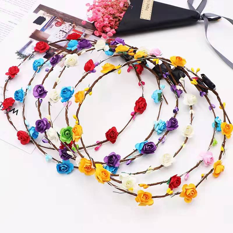 Flower Hairband Headband / Skaf Rambut Bunga / 花环发寇 | Shopee Malaysia