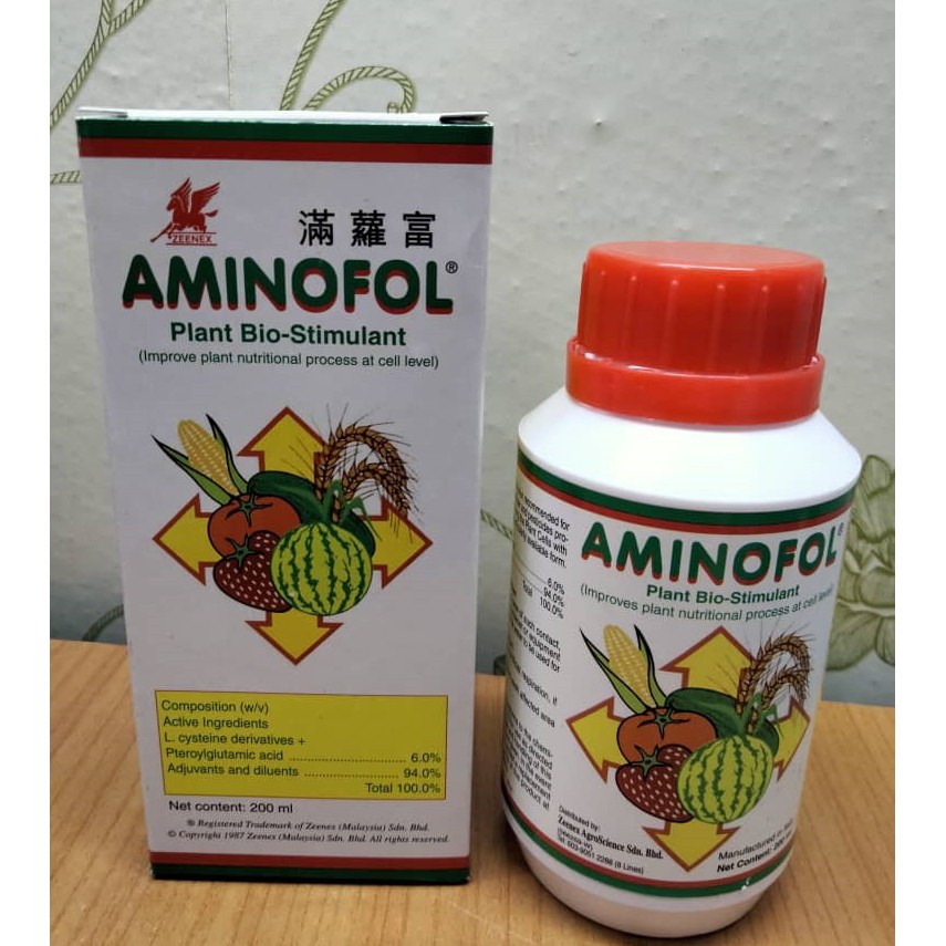 AMINOFOL Plant Bio Stimulant Zeenex Perangsang Tanaman (200ml) | Shopee ...