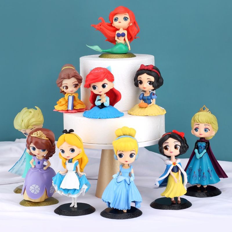 Disney Toys Princess Cake Topper Decorations mermaid belle mulan ...