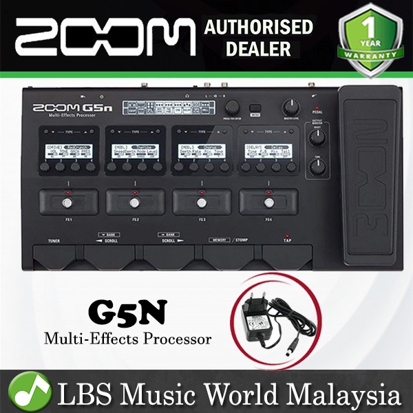 Zoom G5n Effect Multi Effects Processor With Pedal and Adapter | Shopee Malaysia