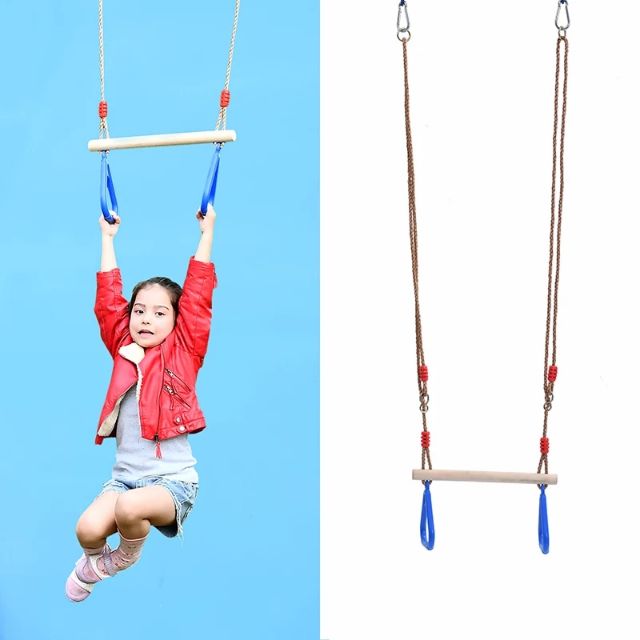 [Ready Stock] Swing Rope Monkey Bar With Ring For Children Kindergarten ...
