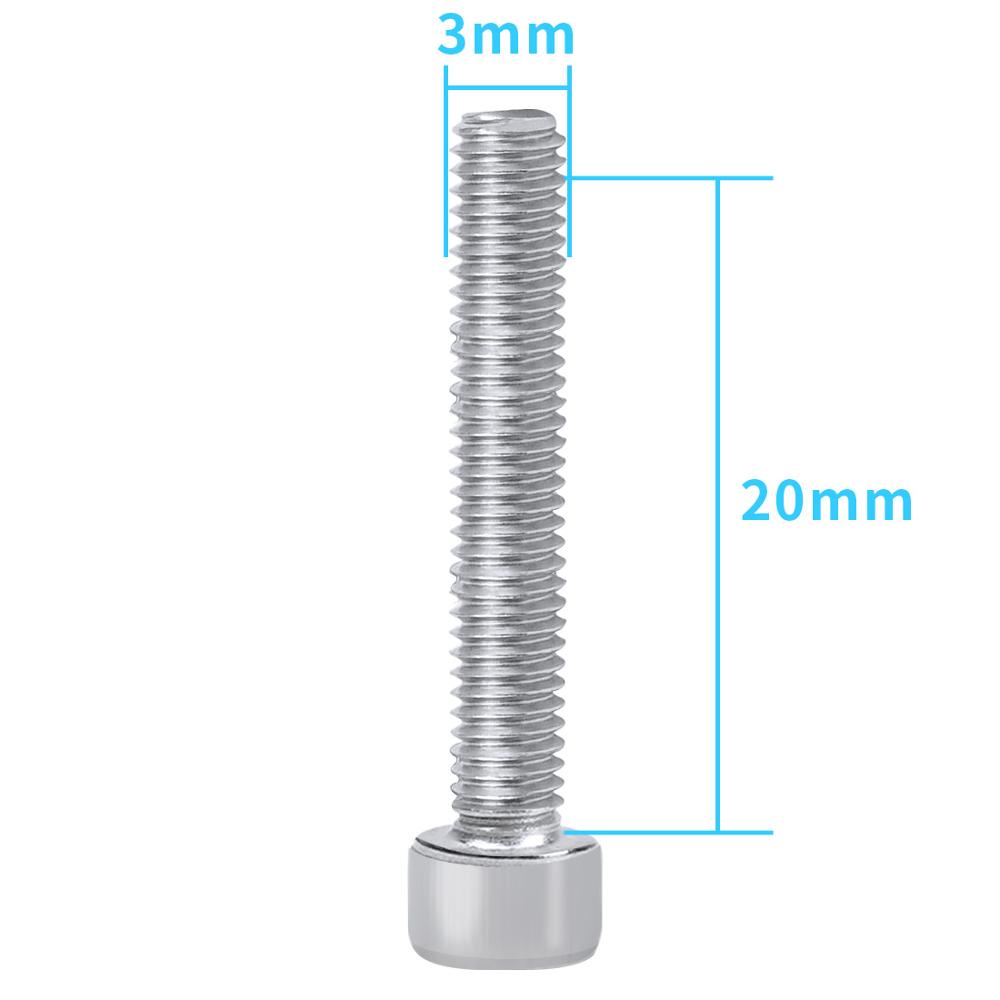 XT-XINTE 10Pcs M2.5 M3 M4 Hexagon Socket Head Cap Screws Allen Hex Socket Head Screw Bolt ...