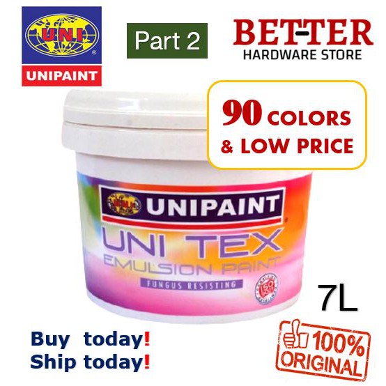 🔥90 COLORS🔥 Unipaint 7L (Part 2) Cat Simen Cat Dinding Wall Painting ...