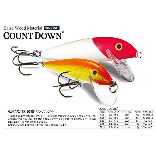 Rapala Countdown CD03 Ultralight sinking minnow | Shopee Malaysia