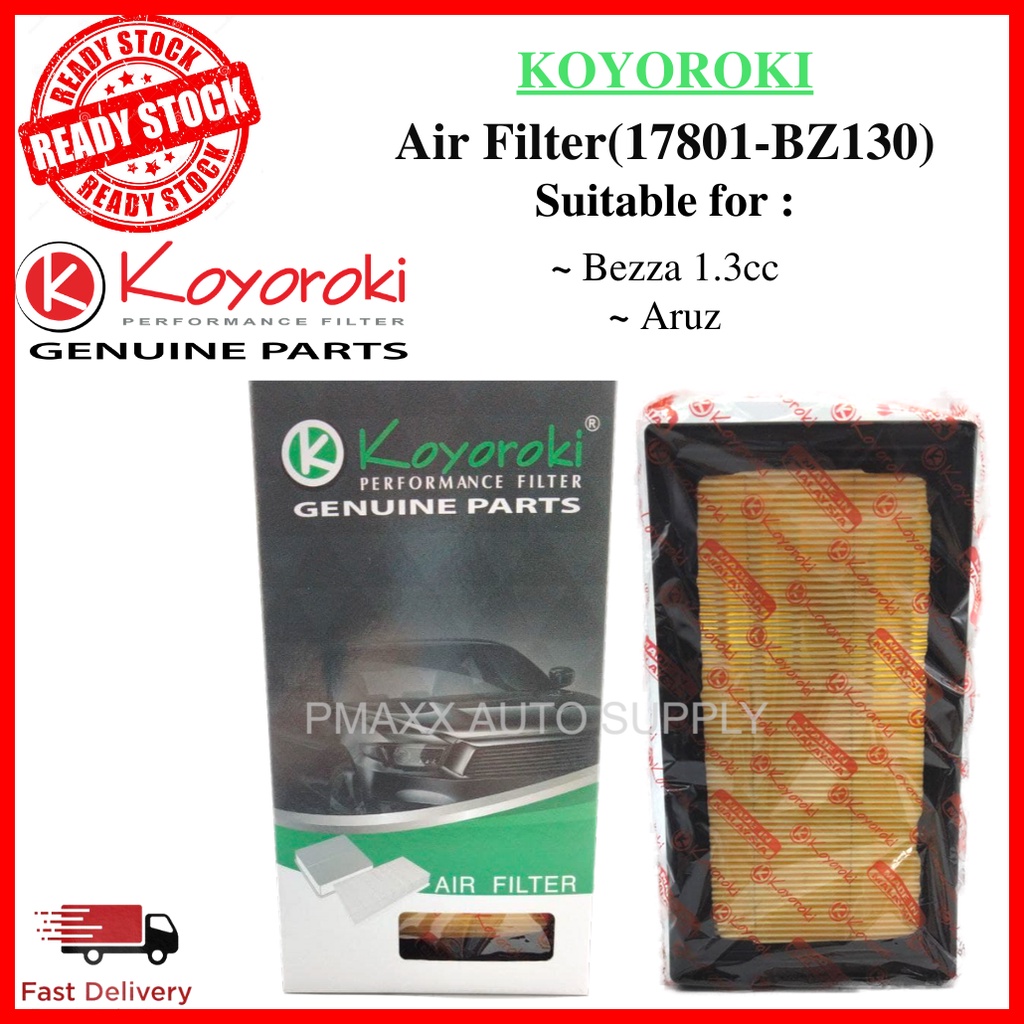BRAND KOYOROKI PERODUA AIR FILTER FOR BEZZA 1.3 CC / ARUZ （17801-BZ130 ...