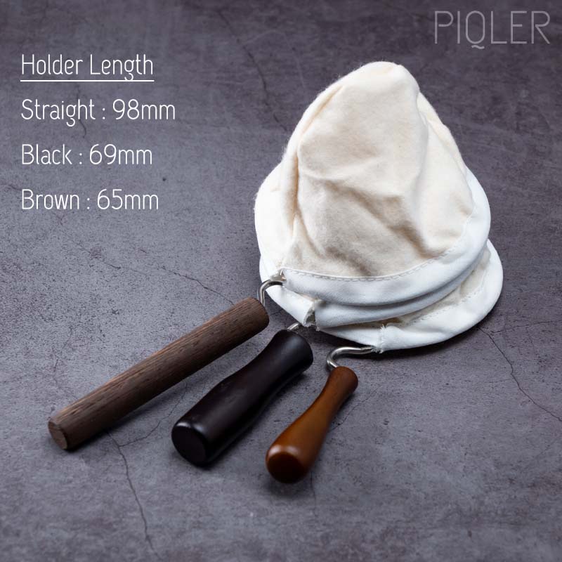 Coffee Strainer Filter Flannel Cloth Coffee Drip Cloth Strainer Wood ...