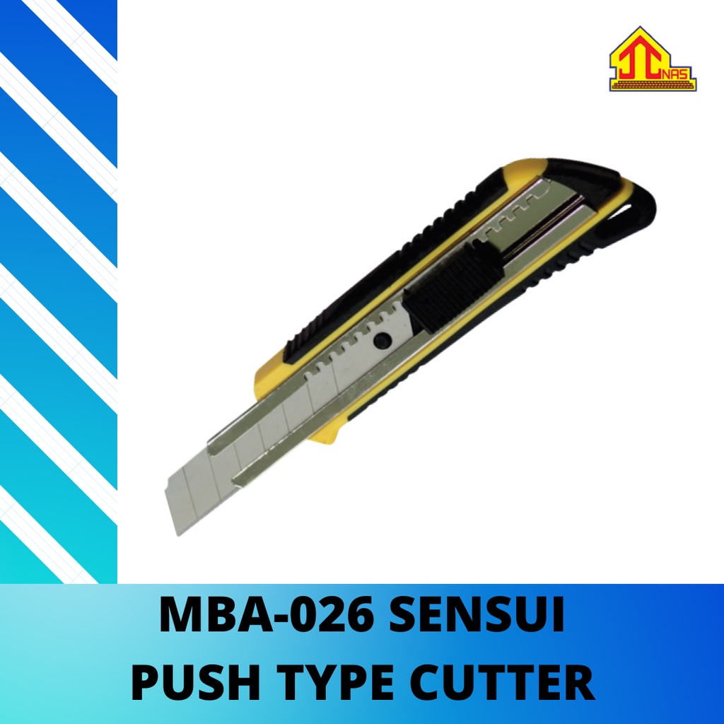 SENSUI Push Type Cutter High Quality Cutter Knife 18mm | Shopee Malaysia