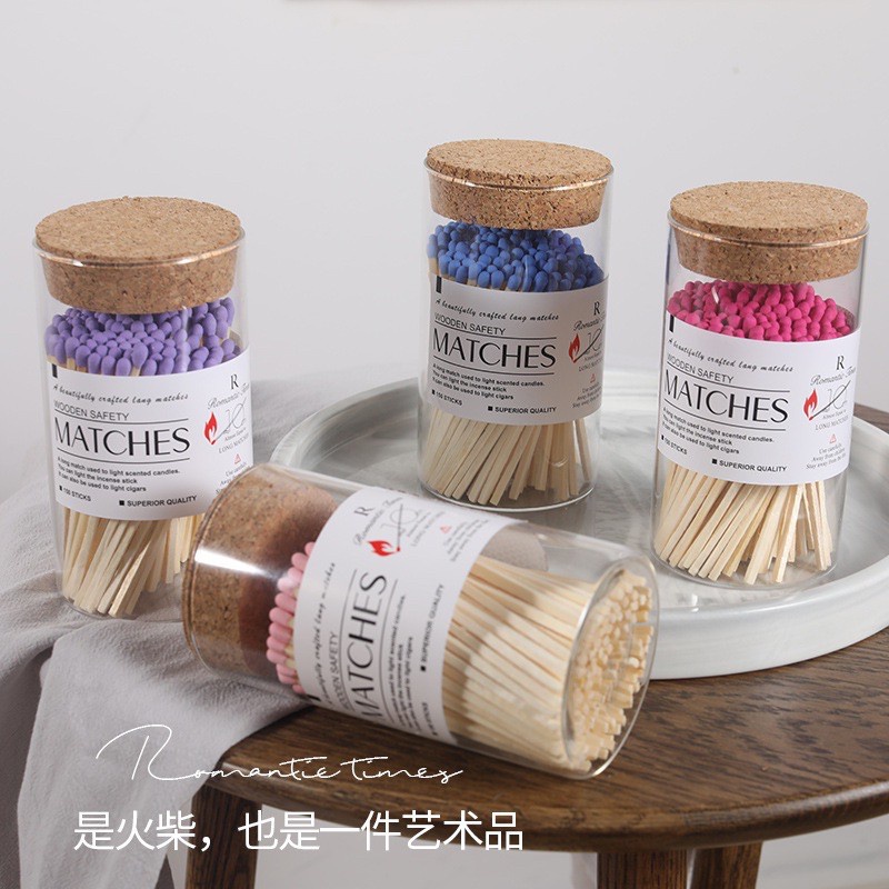 🌟Ready Stock🌟Royal Elegant 150 pcs Coloured Tip Long Match Matchstick ...