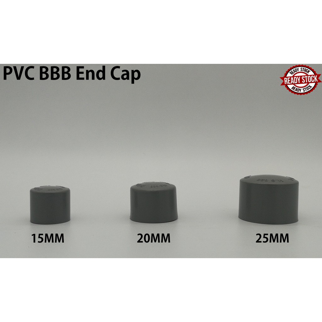 15MM 20MM 25MM PVC PIPE FITTING BRAND BBB (BINA) END CAP | PAIP AIR FITTING KELABU | Shopee Malaysia