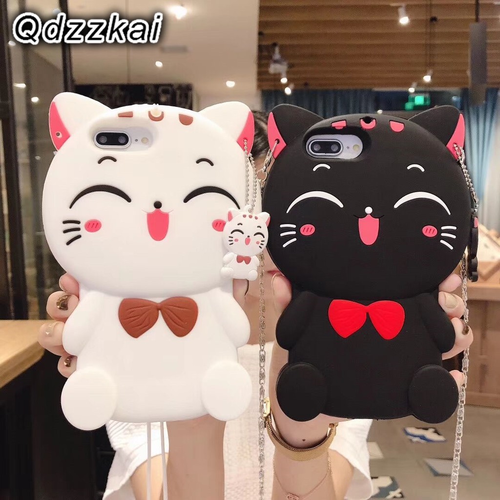 Oppo A98 A55 A52 A72 A92 Reno 5 6 3 K5 Realme X2 XT 3D Cartoon Cat Soft ...