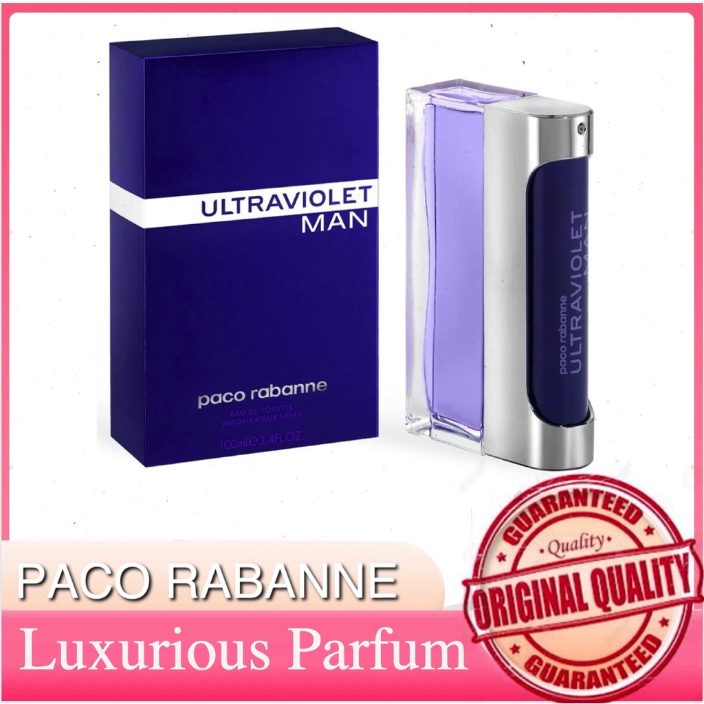 ORIGINAL Paco Rabanne Ultraviolet Man 100ml EDT Perfume | Shopee Malaysia