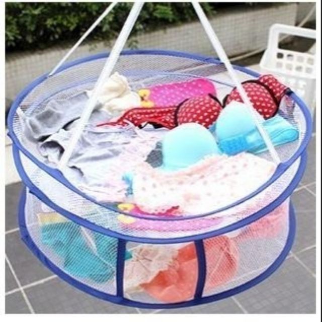 💥DOUBLE LAYER CLOTHES DRYING NET LAUNDRY NET HANGING OUT 💥 | Shopee ...