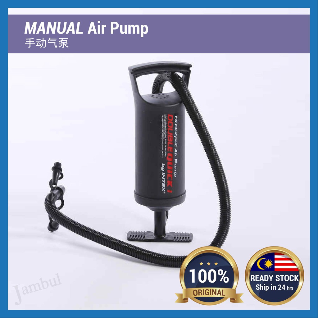 INTEX Manual Air Pump Inflate For Toys Bed Bag Mattress Pam Kolam Angin ...