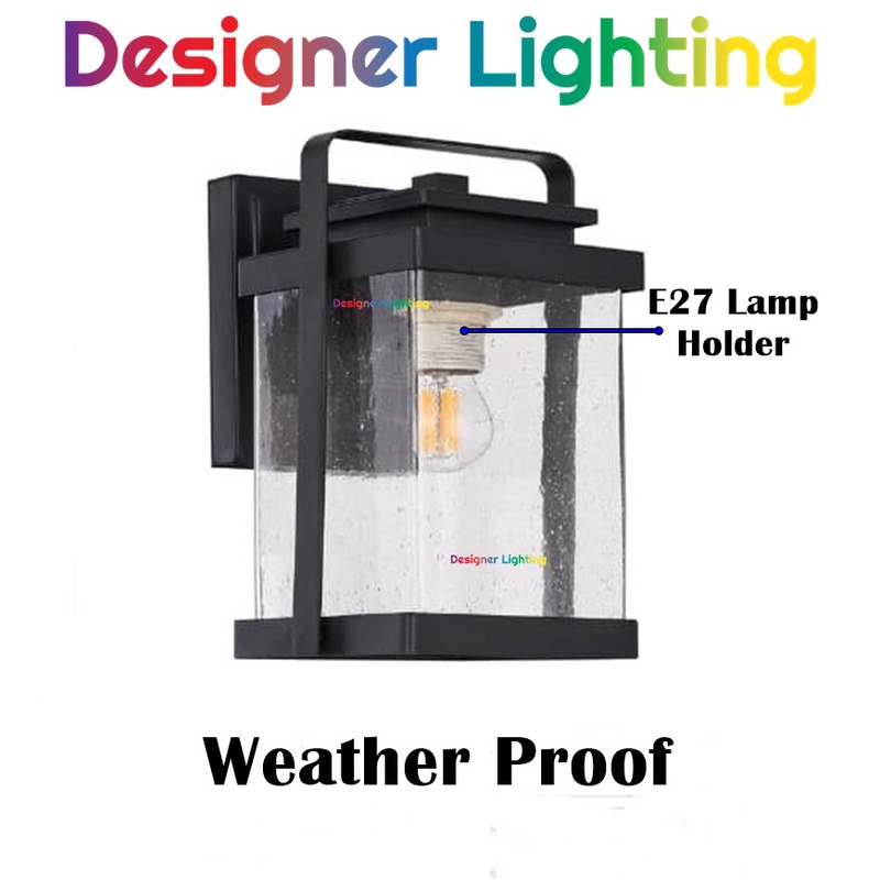 Designer Lighting Set with Bulb Modern Outdoor Wall Light Garage Light ...