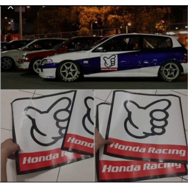 Jdm Car Sticker Honda Racing Sticker Honda Brio Honda Jazz Honda Civic ...