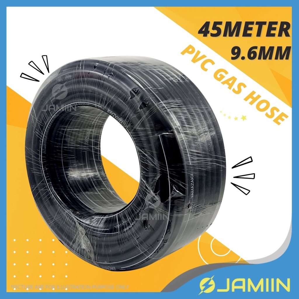 HEAVY DUTY Hose Pipe Reinforced 9.5mm X 45m PVC Gas Hose/ Pipe 1 Roll ...