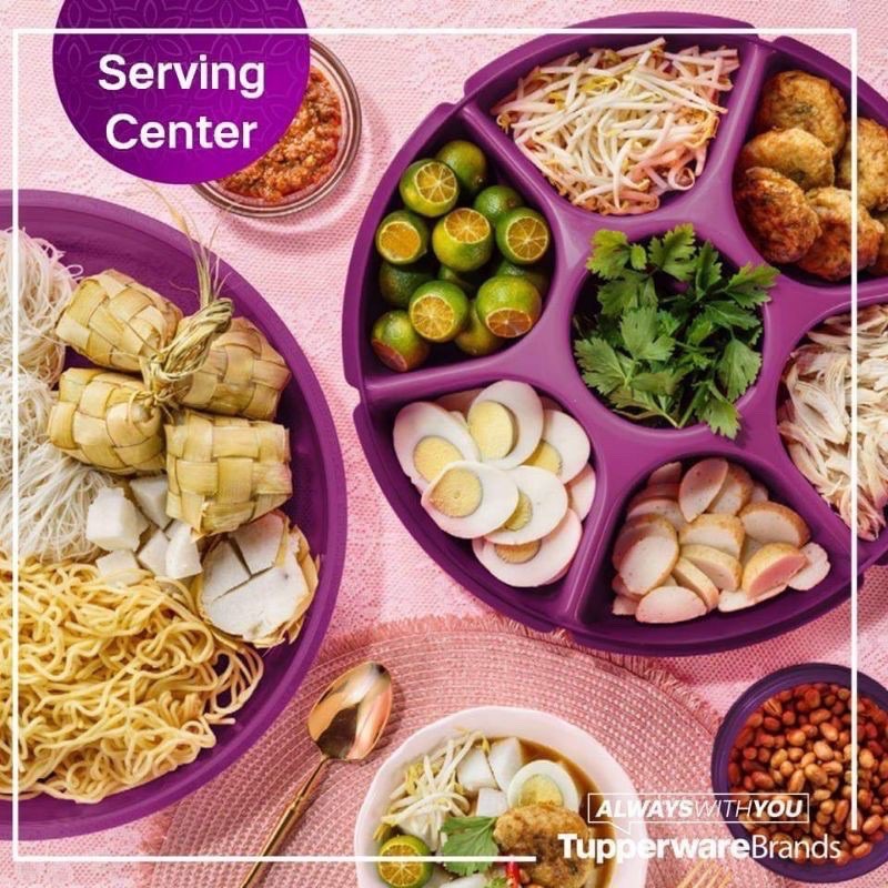 Serving Center Tupperware | Shopee Malaysia