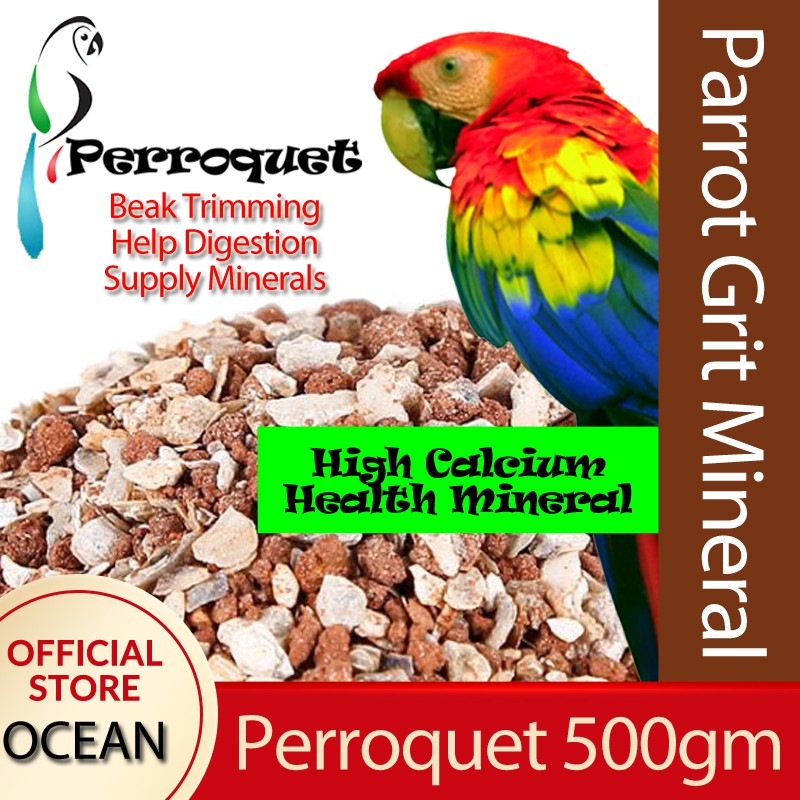 Perroquet Absorbable Calcium Shell Grit Mineral Clay Parrot Bird ...