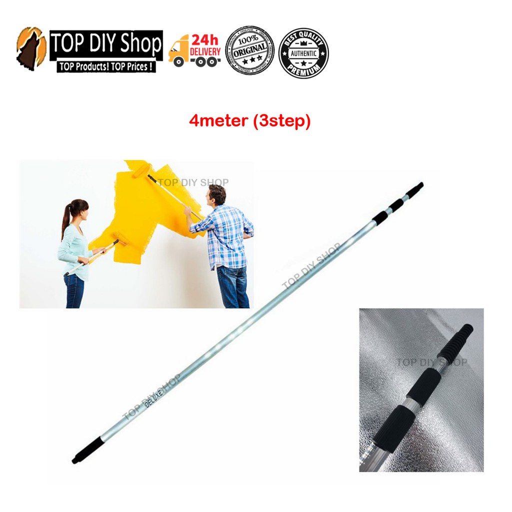 4M 5M Adjustable Aluminium Extension Pole Telescopic Rod Telescopic ...