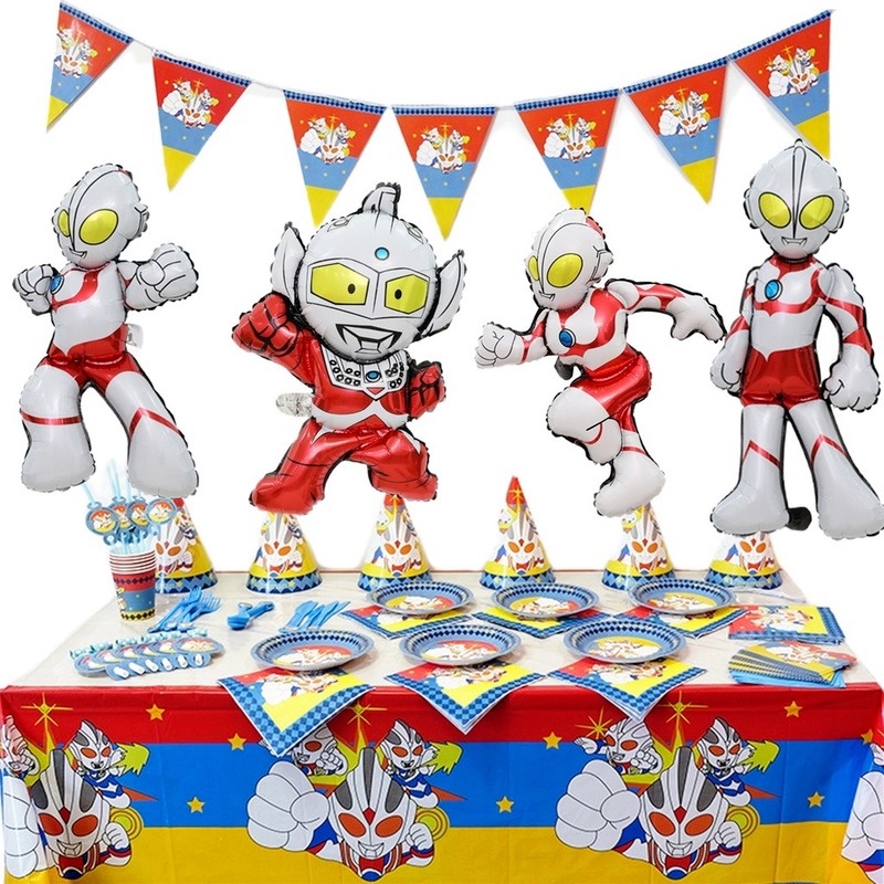 78*45CM 3D Ultraman Aluminum Foil Balloon Decoration Ultraman Cartoon ...