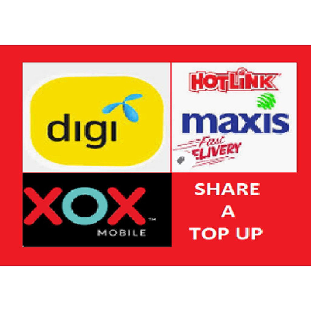 Share a top up via mobile number Maxis Digi XOX | Shopee Malaysia