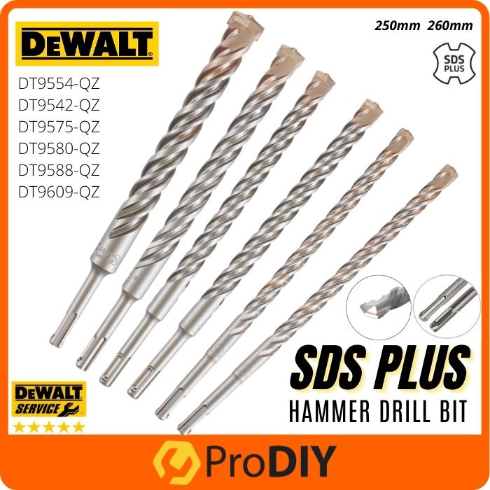 DEWALT SDS PLUS Extreme 250mm 260mm Hammer Concrete Cutter Drill Bit ...