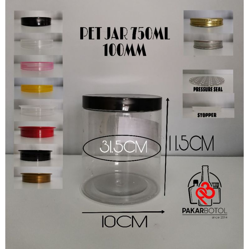 Plastic Jar 750ml 100mm | Shopee Malaysia
