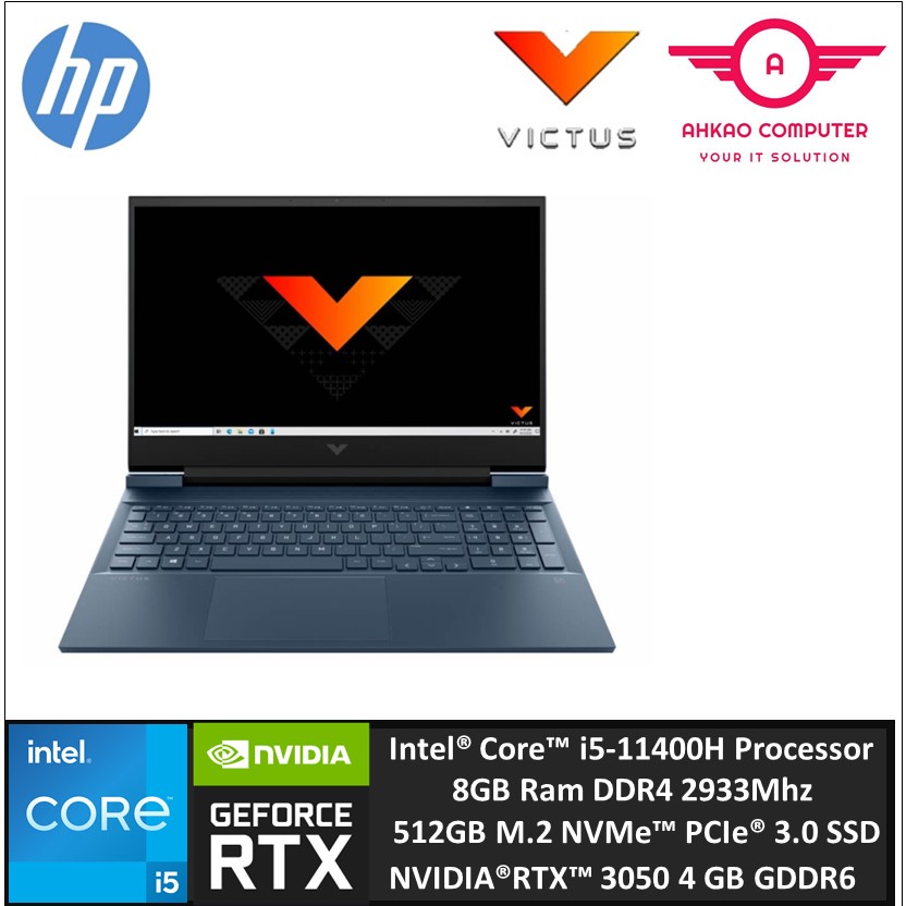 HP VICTUS GAMING 16-D0161TX 16.1" FHD 144Hz Laptop Performance Blue ...