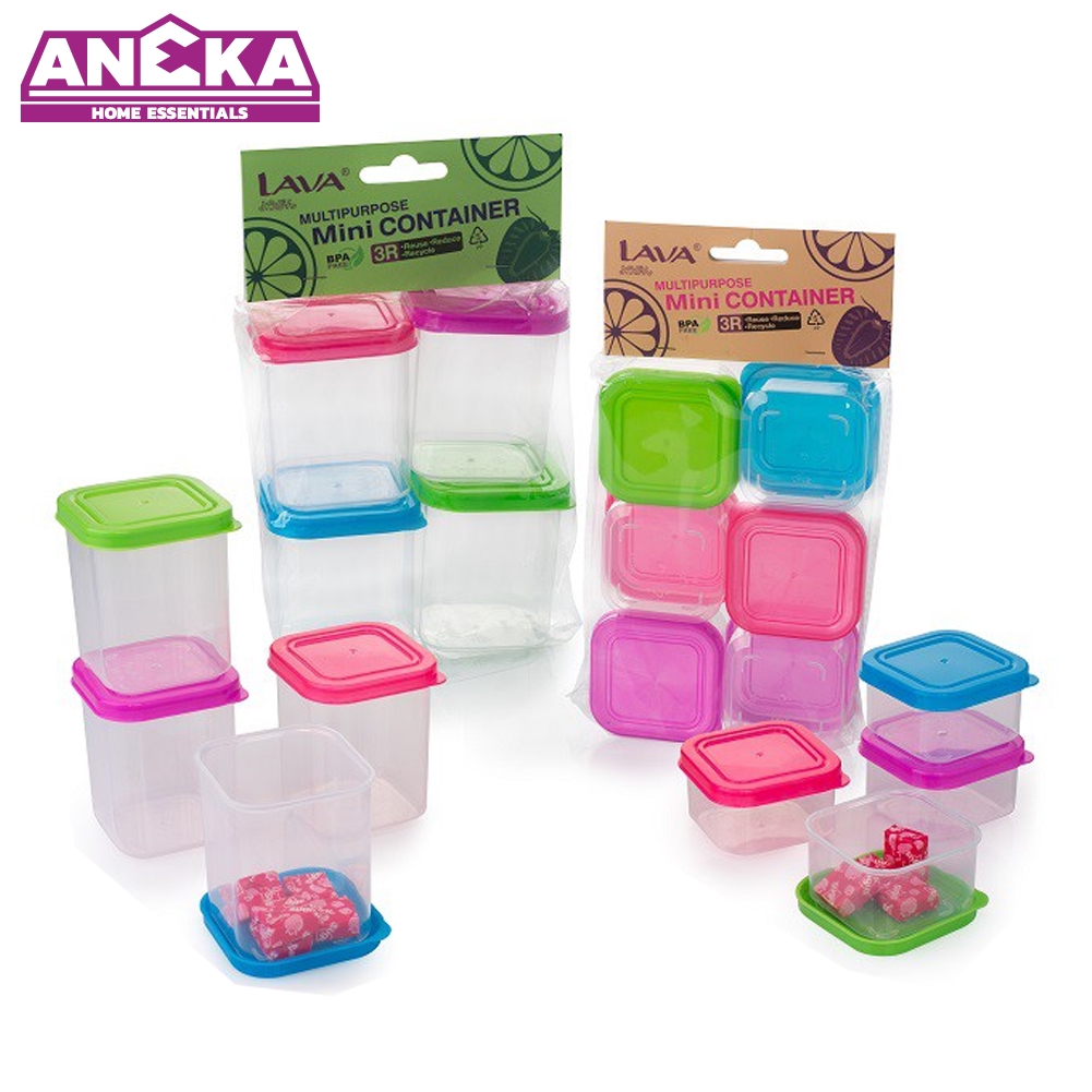 LAVA Mini Container (4 Pcs x 195ml/6 Pcs x 95ml) | Shopee Malaysia