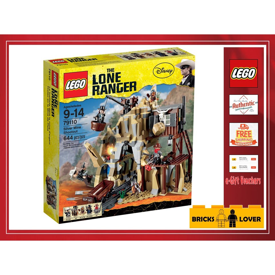 Lego 79110 {Bricks_Lover} The Lone Ranger - Silver Mine Shootout (100% ...