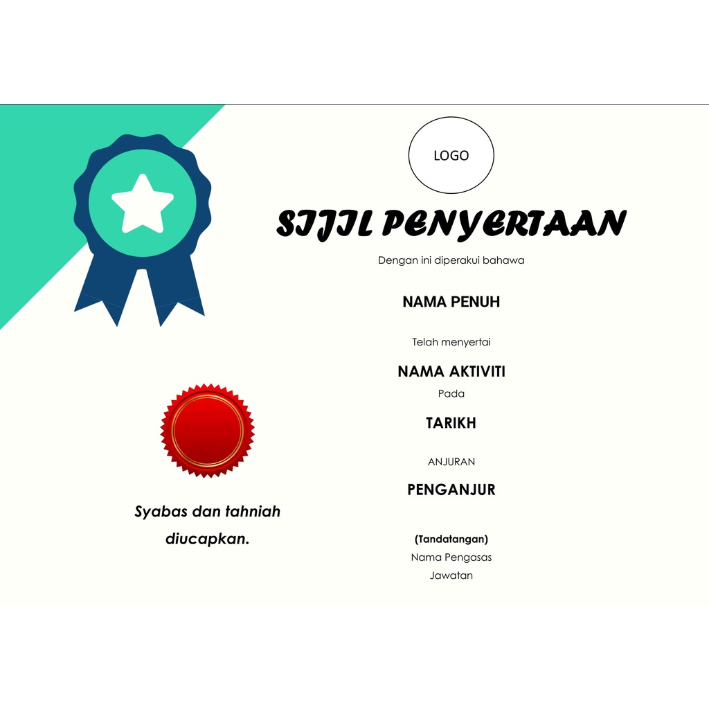 [PART 2] template sijil template certificate edit dalam powerpoint ...