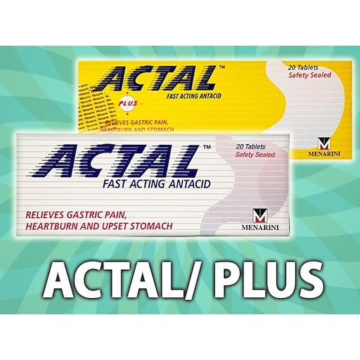 Actal Anti-Acid and Actal Plus Tab (10's) | Shopee Malaysia