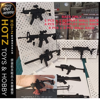 1/6 1:6 Scale 12" Action Figure Modular Display Wall Rack Frame Stand ...