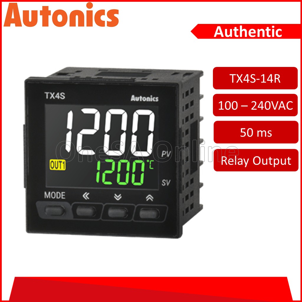 AUTONICS TEMP. CONTROLLER LCD DISP(TX4S-14R-A100-240) | Shopee Malaysia