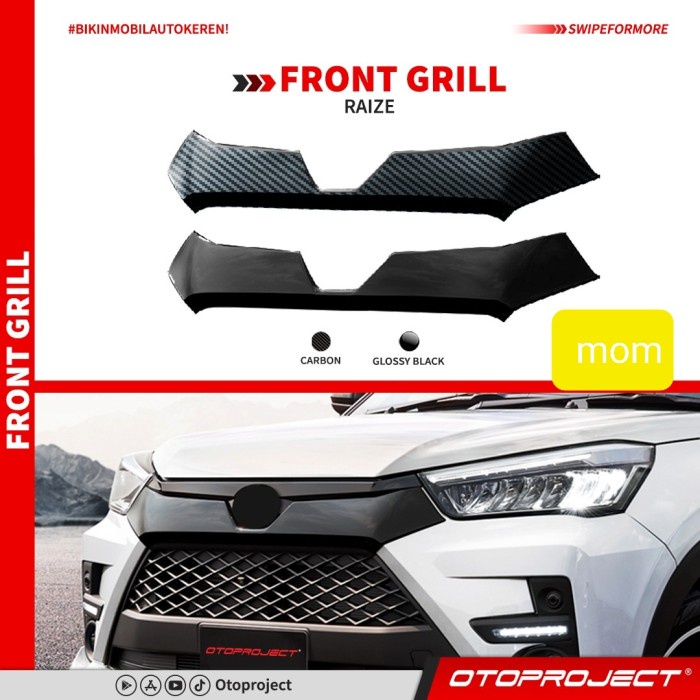Front Grill Front Cover V1 Otoproject Raize - carbon | Shopee Malaysia